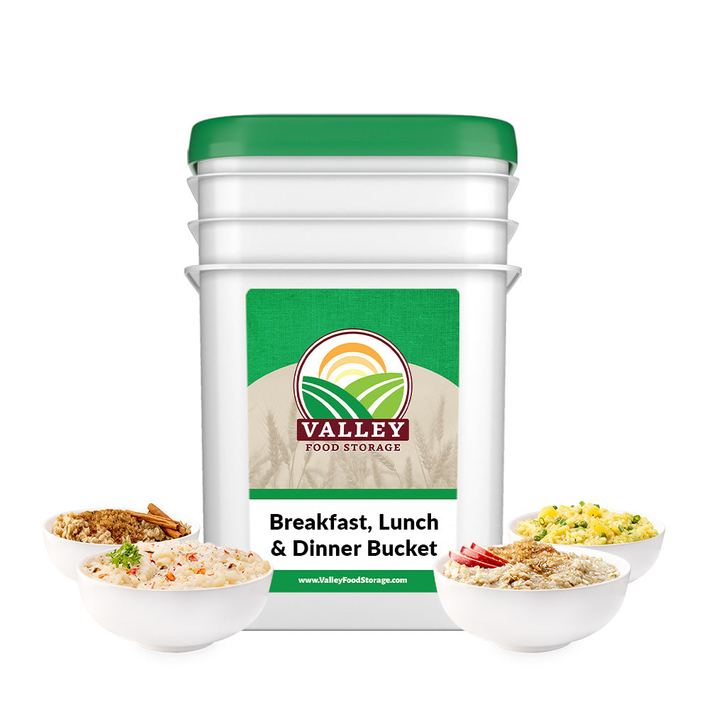 Breakfast Lunch & Dinner Bucket - Valley Food Storage