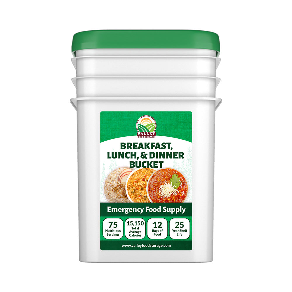 Breakfast Lunch & Dinner Bucket - Valley Food Storage