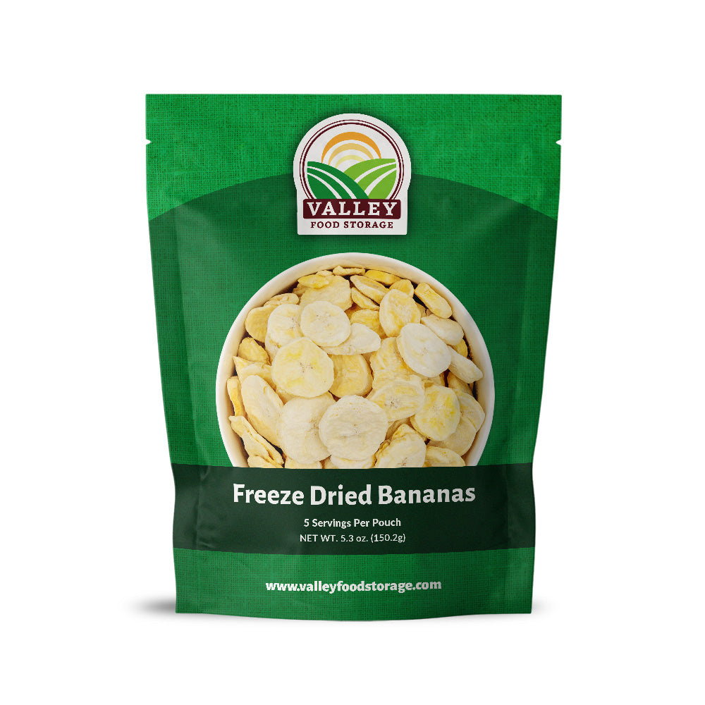 Freeze Dried Bananas - Valley Food Storage