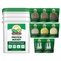 Premium Protein Bucket With Freeze-Dried Meat - Valley Food Storage